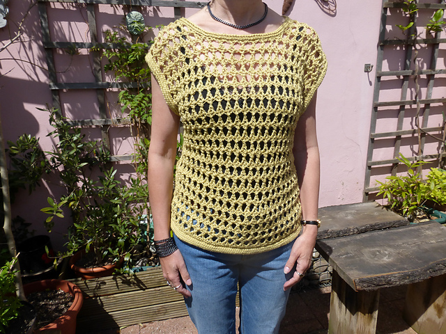 Ravelry: Yummy Yellow Net Top pattern by Audrey McNeill
