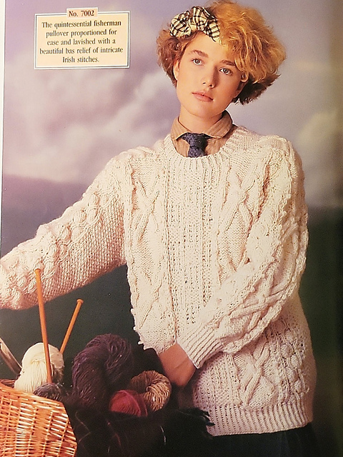 Ravelry: Knotted Cable Pullover pattern by Reynolds Yarns