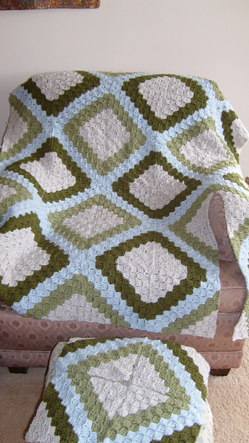 Ravelry: Diagonal Weave Afghan pattern by Delma Myers