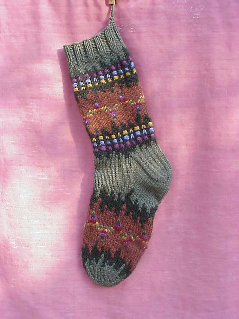 Ravelry: Trade Beads Sock pattern by Anne Carroll Gilmour