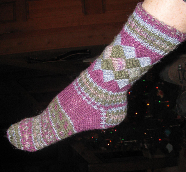 Ravelry: Jamming Season Entrelac Socks pattern by Anne Carroll Gilmour
