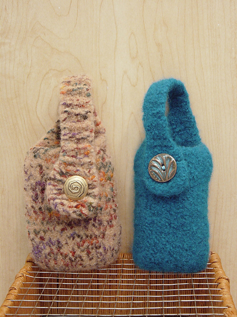 Ravelry: Felted Cell Phone Pouch pattern by Linda Taylor