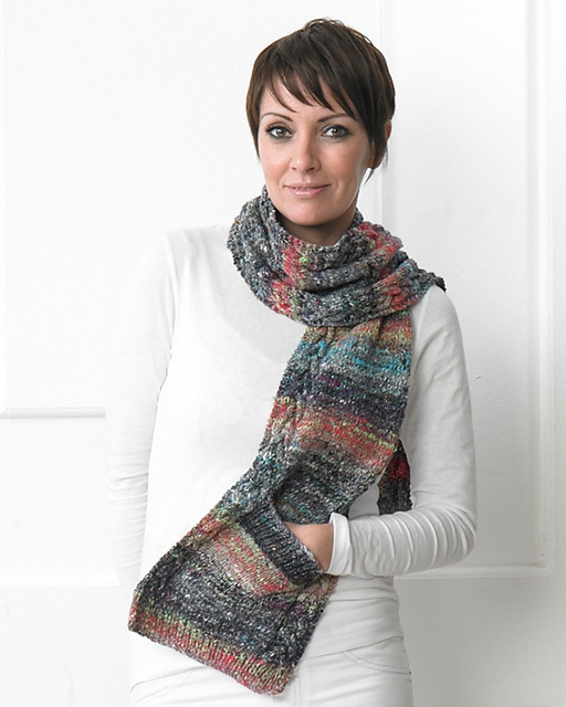 Ravelry: Design 22 Scarf with Pockets pattern by Jenny Watson