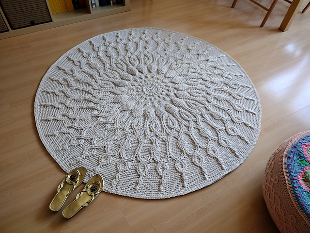 Ravelry: January Arabesque Rug pattern by Magic Carpet Studio