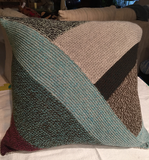 Ravelry: Crazy Yarn Zen Pillow pattern by Janice Hinsey