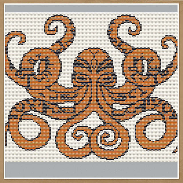 Ravelry: octopus chart pattern by Jenna Greer