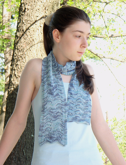 Ravelry: Cresting Wave Scarf pattern by Andrea Jurgrau