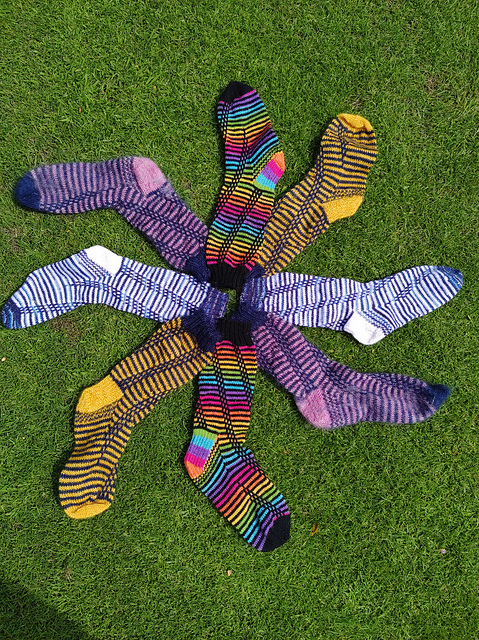 Ravelry: Corkscrew Feet Socks pattern by Kate Harvie