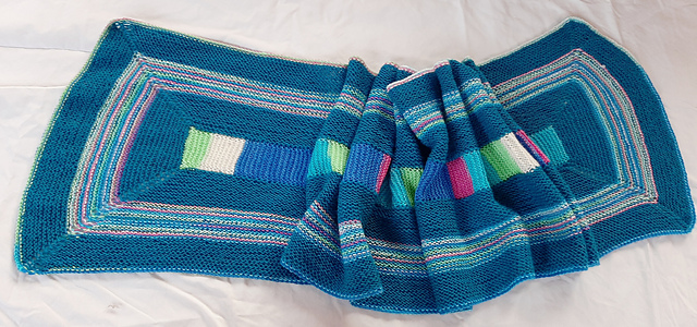 Ravelry: Roving Rectangles Wrap pattern by Amanda Newlin of Bean ...