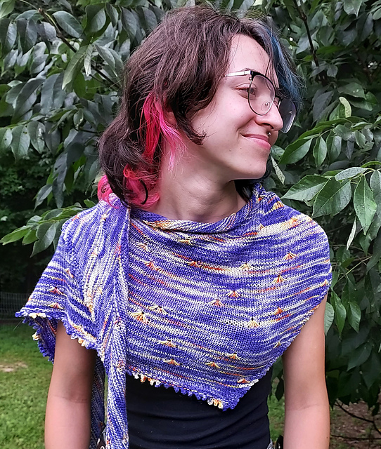 Ravelry: Vincent's Irises Shawl pattern by Amanda Newlin of Bean ...