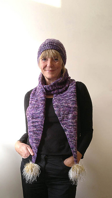 Ravelry: prpl rain (scarf) pattern by alfa knits