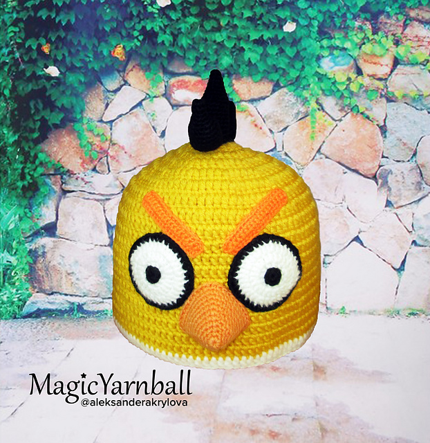 Ravelry: Hat «Yellow bird» pattern by Aleksandera Krylova