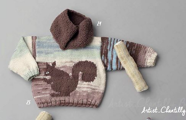 Ravelry: 70-24 Katia Squirrel Sweater pattern by Fil Katia