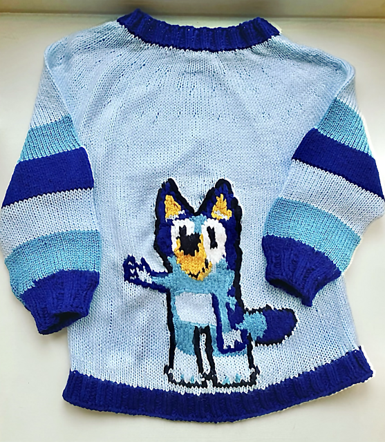 Ravelry: Bluey Sweater pattern by Dr. Ella Horn