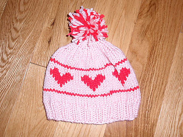 Ravelry: Heart Hats for a Girl and Her Monkey pattern by MerryM on Squidoo