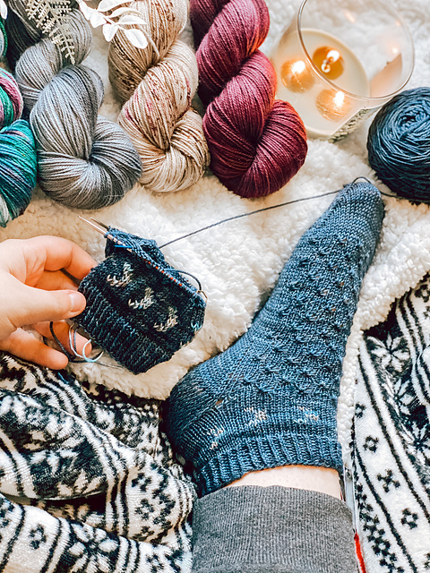 Ravelry: Crescent Moon Socks pattern by Ali Ovenshine
