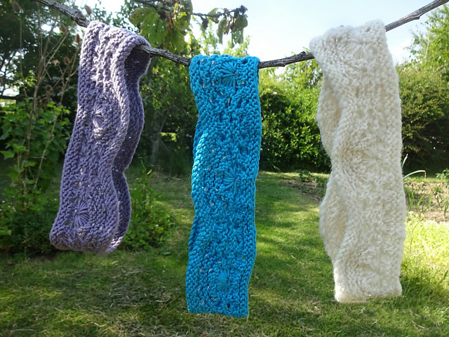 Ravelry: Cockleshell Lace Headband pattern by Alison Payne