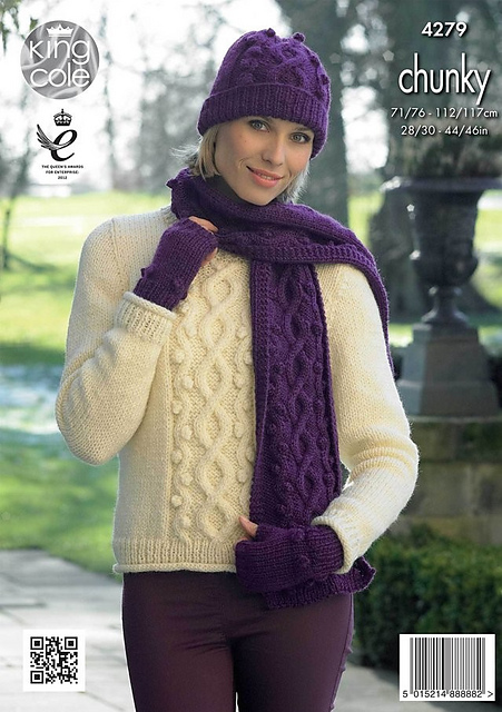 Ravelry: 4279 Scarf pattern by King Cole Ltd