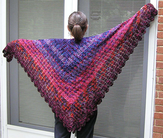 Ravelry: Painted Shawl pattern by Karen Klemp