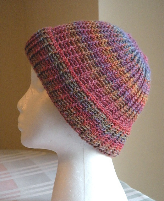 Ravelry: Post Stitch Stocking Cap pattern by Karen Klemp