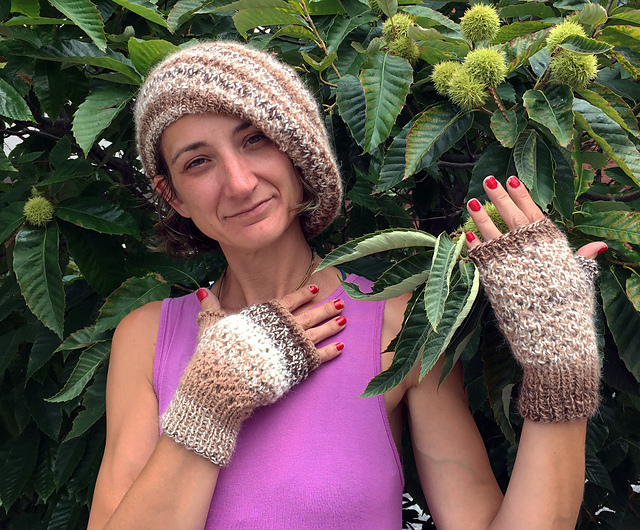 Ravelry: Nazca Circles Beret & Mitts pattern by Beth Lutz