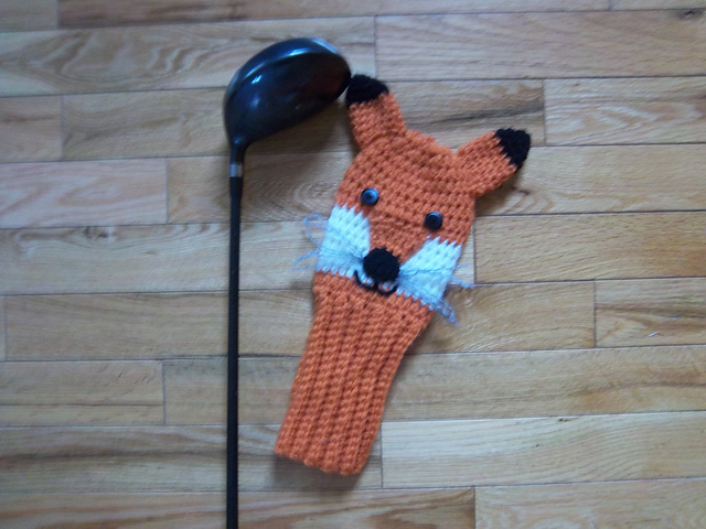 Ravelry: Fox Golf Club Cover pattern by Susan Wilkes-Baker