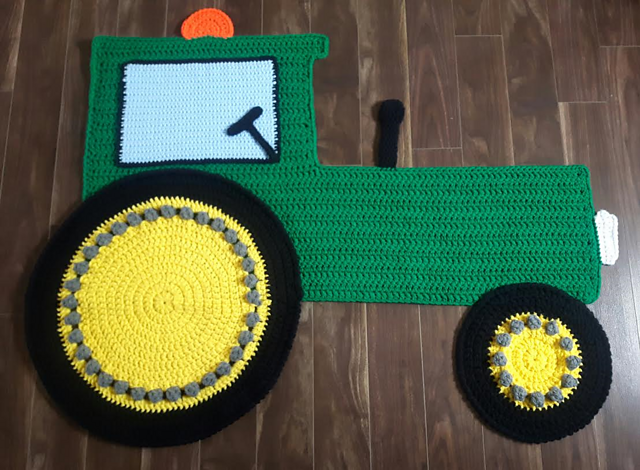 Ravelry: Tractor Rug pattern by Susan Wilkes-Baker