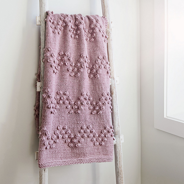 Ravelry: Chevron Bobble Stitch Blanket pattern by Leelee Knits