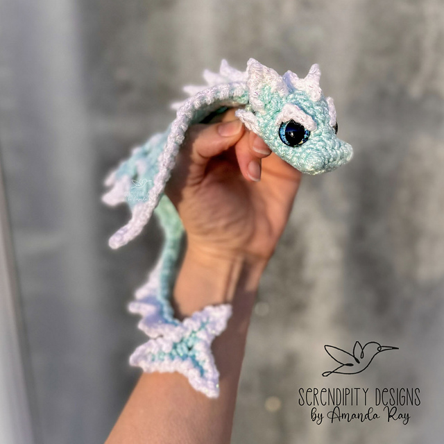 Ravelry: Frostbite Lava Pocket Dragon pattern by Amanda Ray