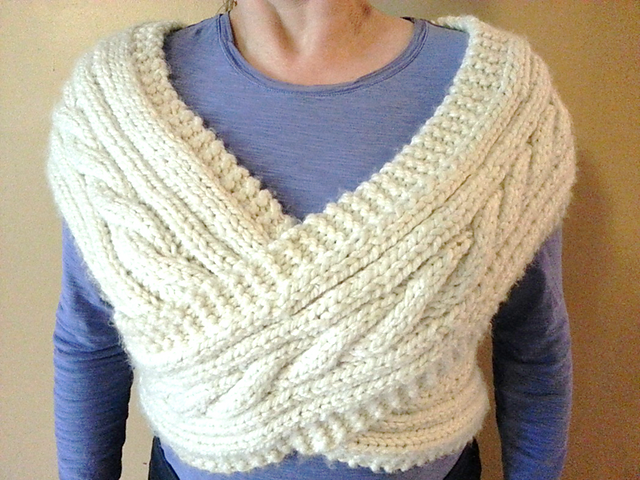 Ravelry: Cabled Wrap Sweater pattern by Amanda B. Stewart