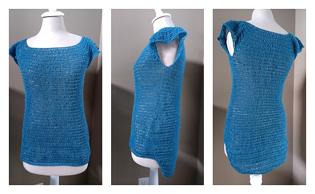 Ravelry: Drop Hem Top pattern by Aprile Mazey