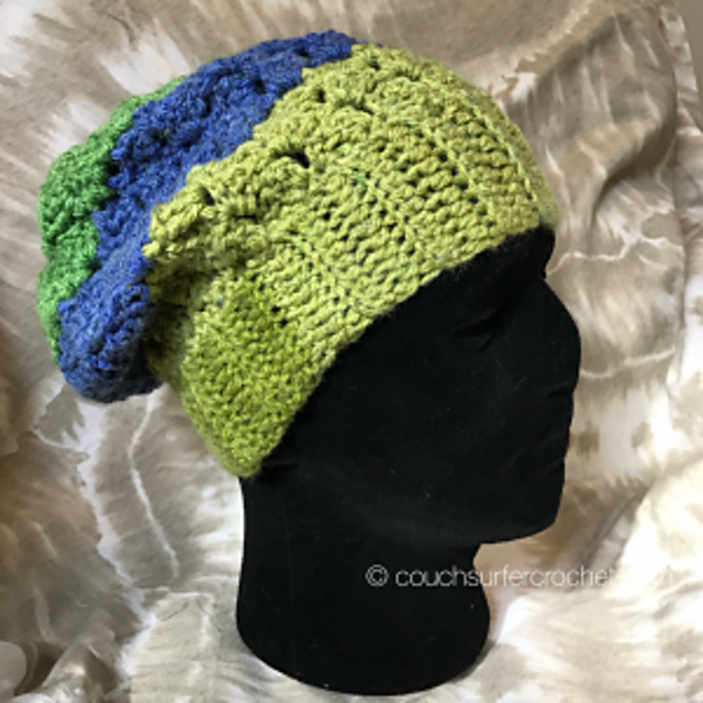 Ravelry: Slouchy Side Saddle Hat pattern by Couch Surfer Crochet