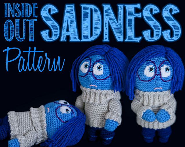 Ravelry: Sadness (Inside Out) Amigurumi pattern by Allison McDonough