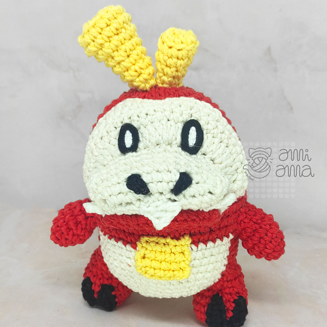 Ravelry: Fuecoco Inspired Amigurumi pattern by Amanda L. Girão