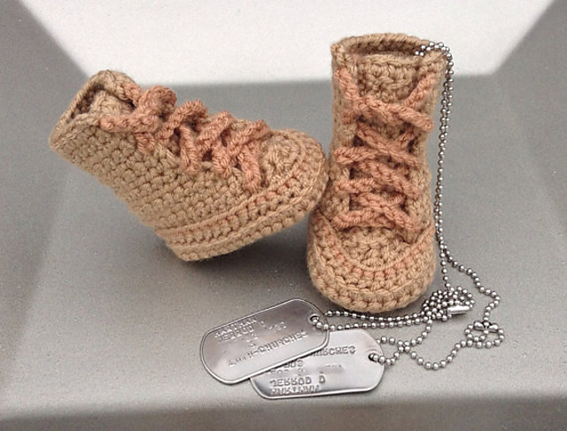 Ravelry: Military Booties pattern by HookN Yarn; Amie Hartman
