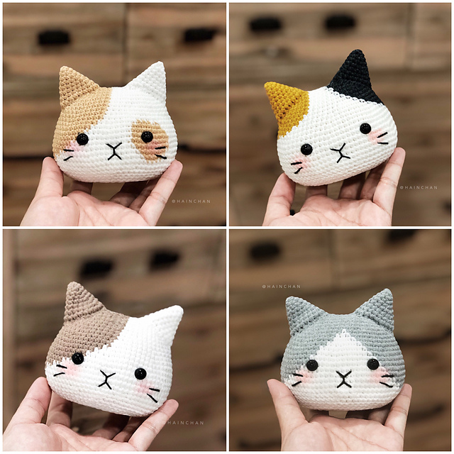 Ravelry: 4 Cat Head pattern by Hain Chan