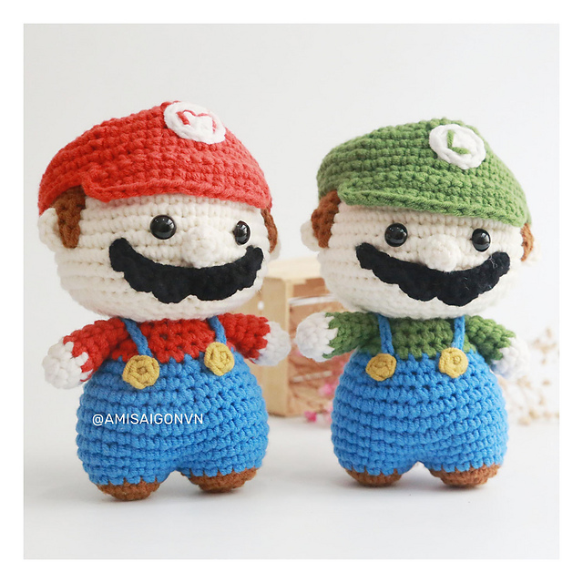 Ravelry: Amigurumi Mario and Luigi pattern by Vui Vui