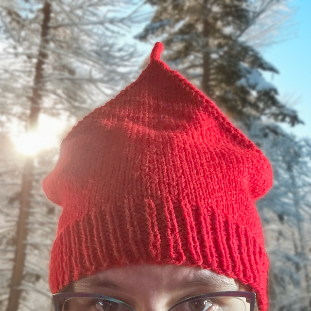 Ravelry: The Red Pointy Hat pattern by April Mazzola