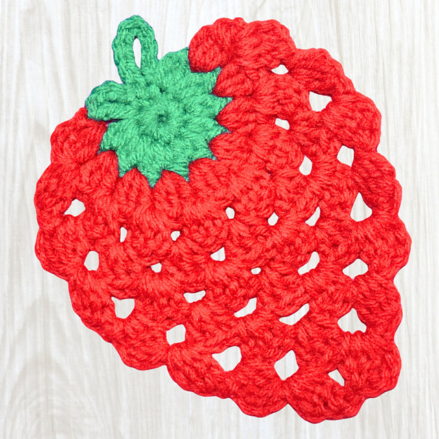 Ravelry: Strawberry Pot Holder pattern by Amy Lehman