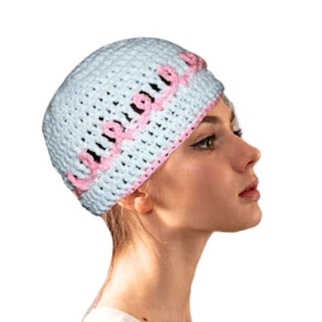 Ravelry: Pink Ribbon Cancer Awareness Hat pattern by Amy Lehman