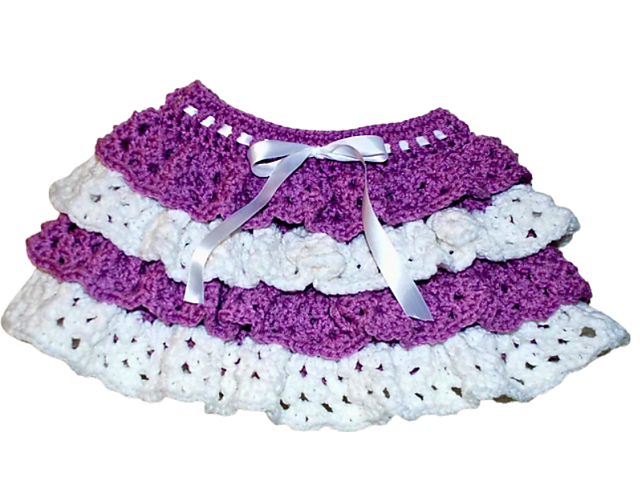Ravelry: Ruffle Skirt (Girls size 2, 4) pattern by Amy Lehman