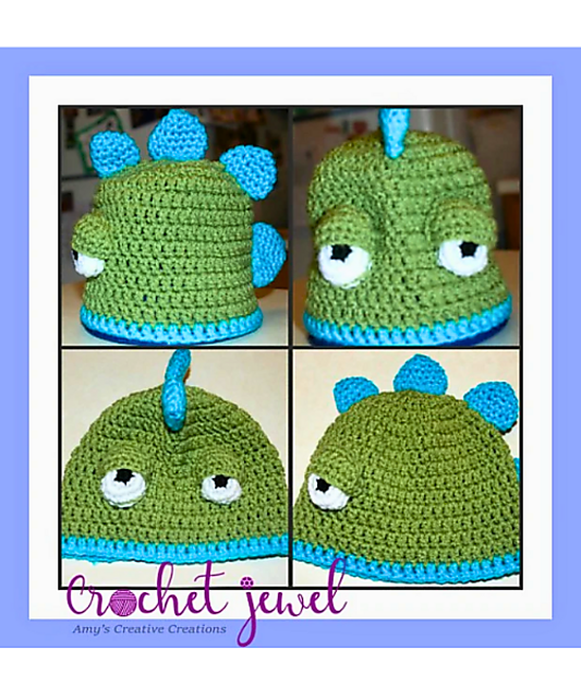 Ravelry: Dinosaur Hat pattern by Amy Lehman