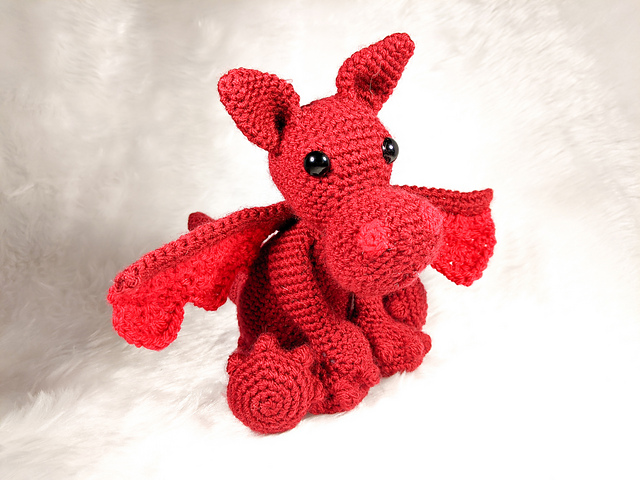 Ravelry: Daisy the Welsh dragon pattern by Amy Carney