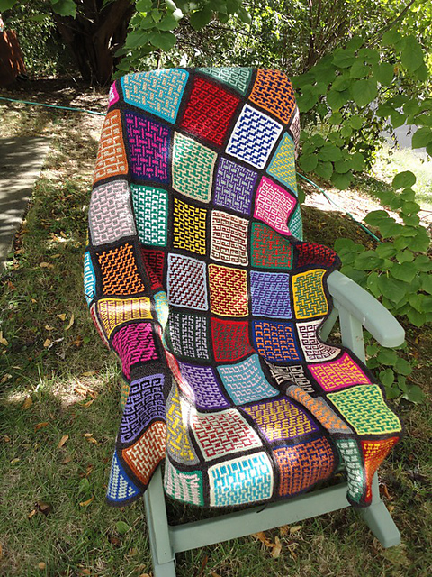 Ravelry: amygwen99's Patchwork Mosaic Afghan
