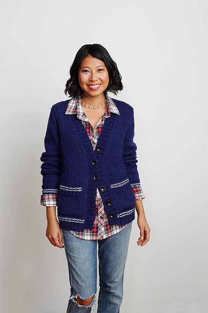 Ravelry: Collegiate Cardigan pattern by Amy Herzog