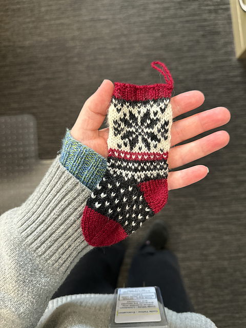Ravelry: April Nordic Stocking pattern by Amy Munson