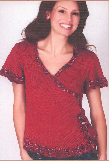 Ravelry: Surplice Top pattern by Amy Polcyn