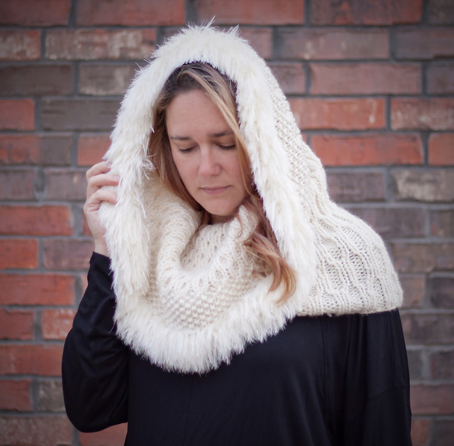 Ravelry: Camille's Snow Hood pattern by Diana Burk