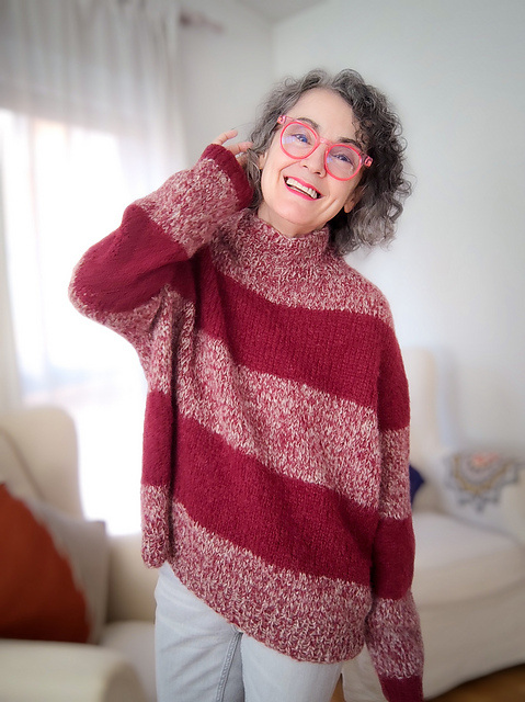 Ravelry: EMOTION 3 OVERSIZE PULLOVER pattern by ana conde