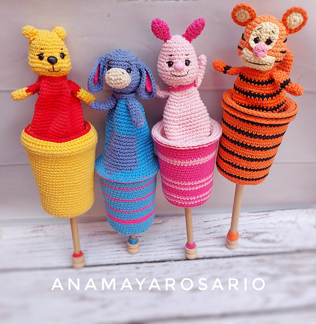 Ravelry: Titeres Winnie y sus amigos pattern by Ma Alejandra Fernandez